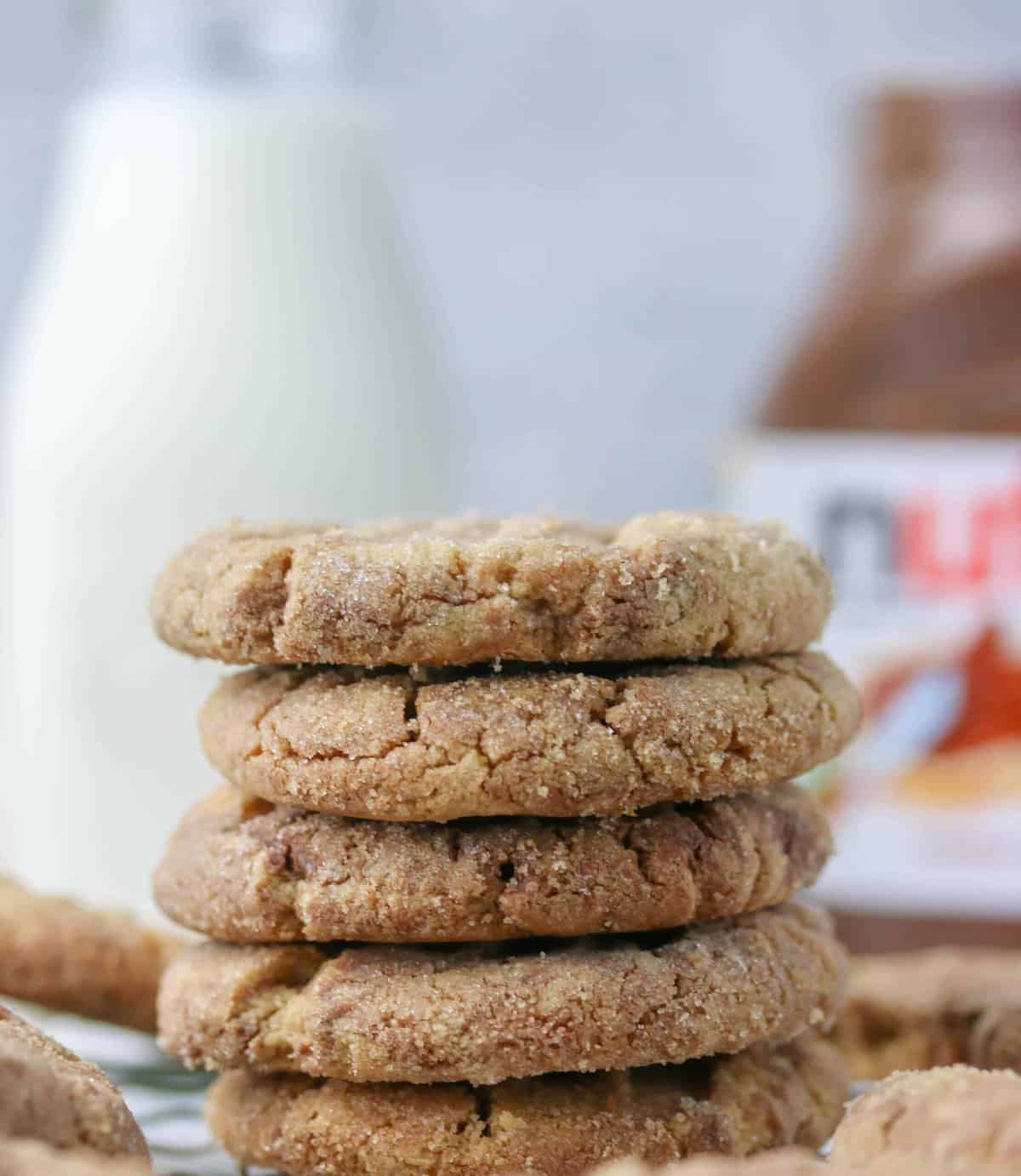 Peanut Butter Nutella Cookies - Boston Girl Bakes