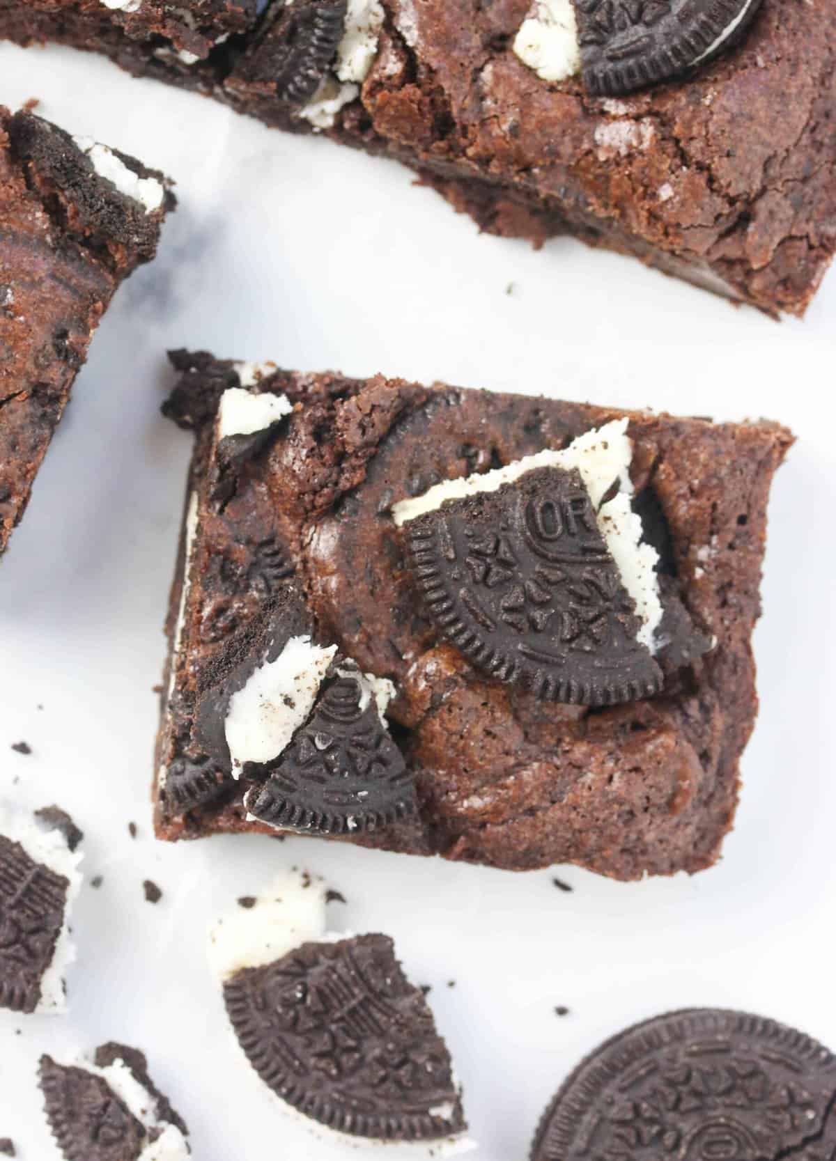 The BEST Homemade Oreo Brownie Recipe (+ Video!)