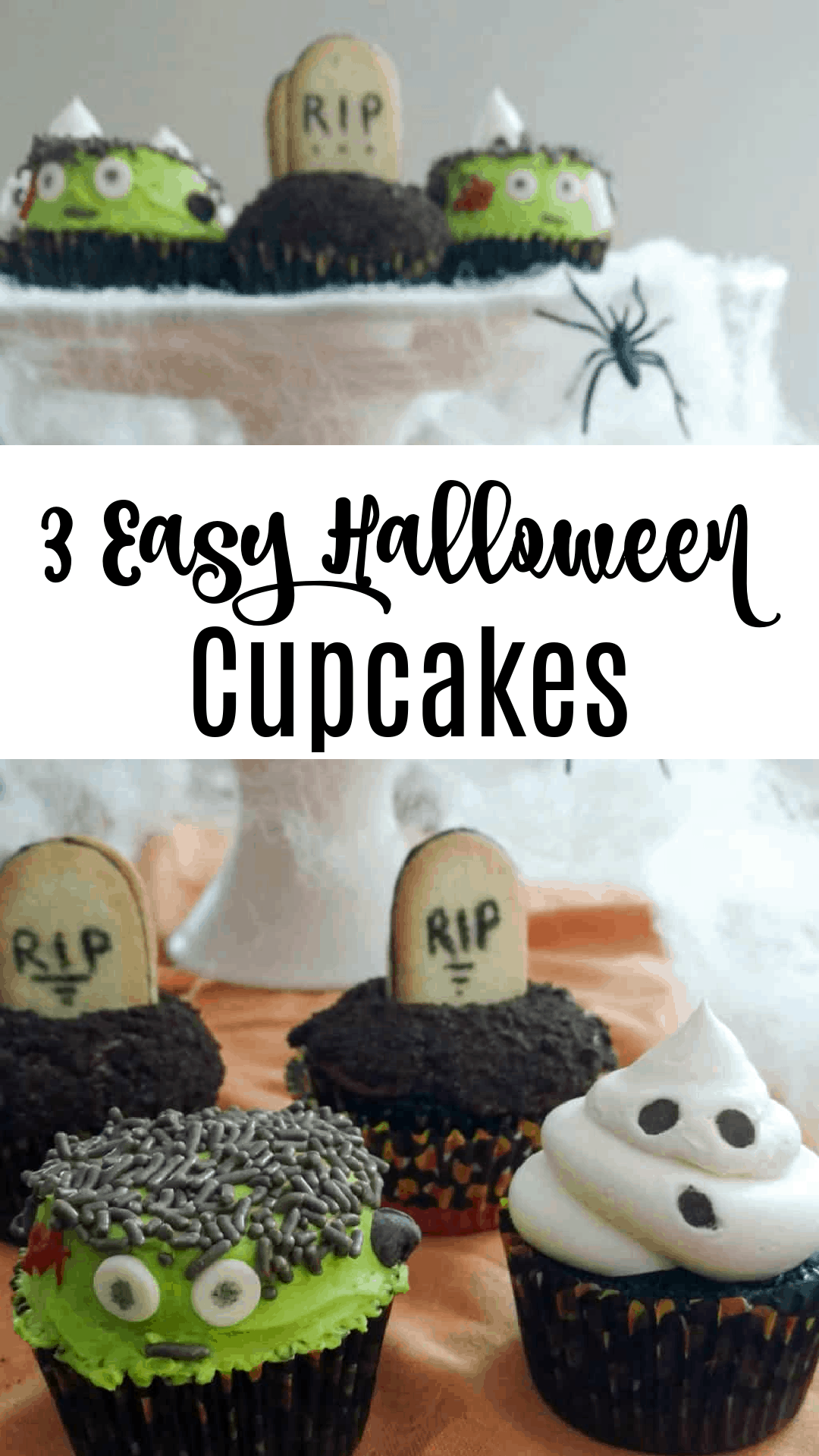 How To Make 3 Easy Halloween Cupcakes - Boston Girl Bakes