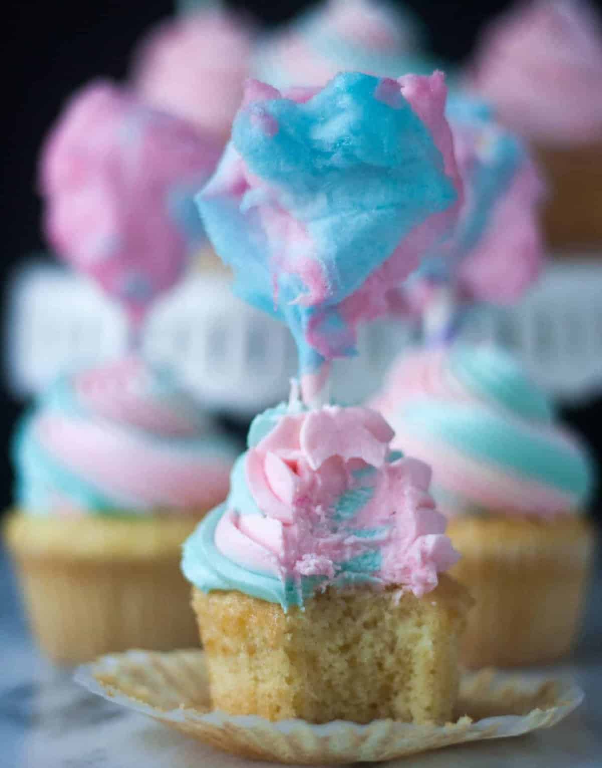Cotton Candy Cupcakes - Boston Girl Bakes
