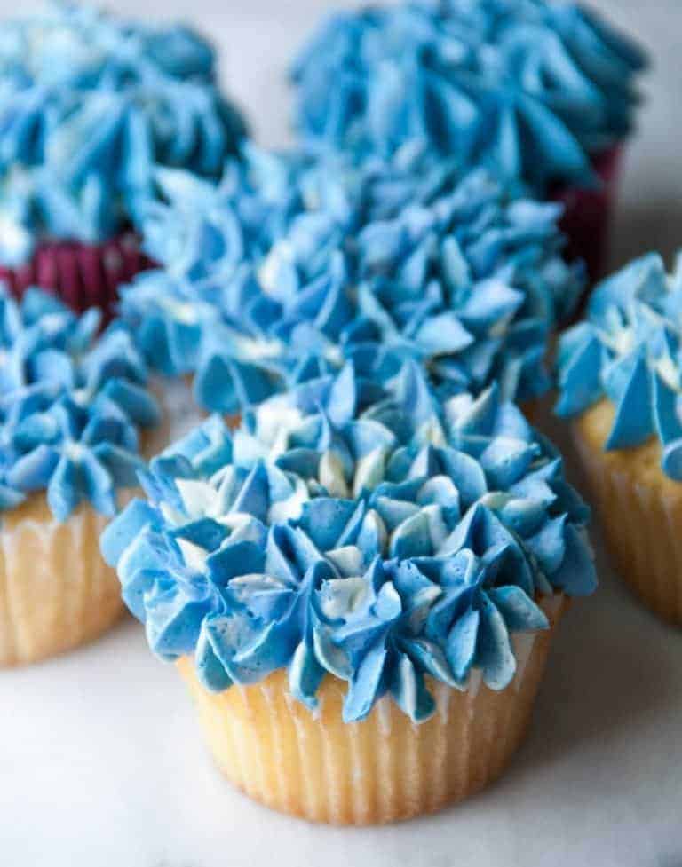 Hydrangea Cupcakes (+ video!) - Boston Girl Bakes