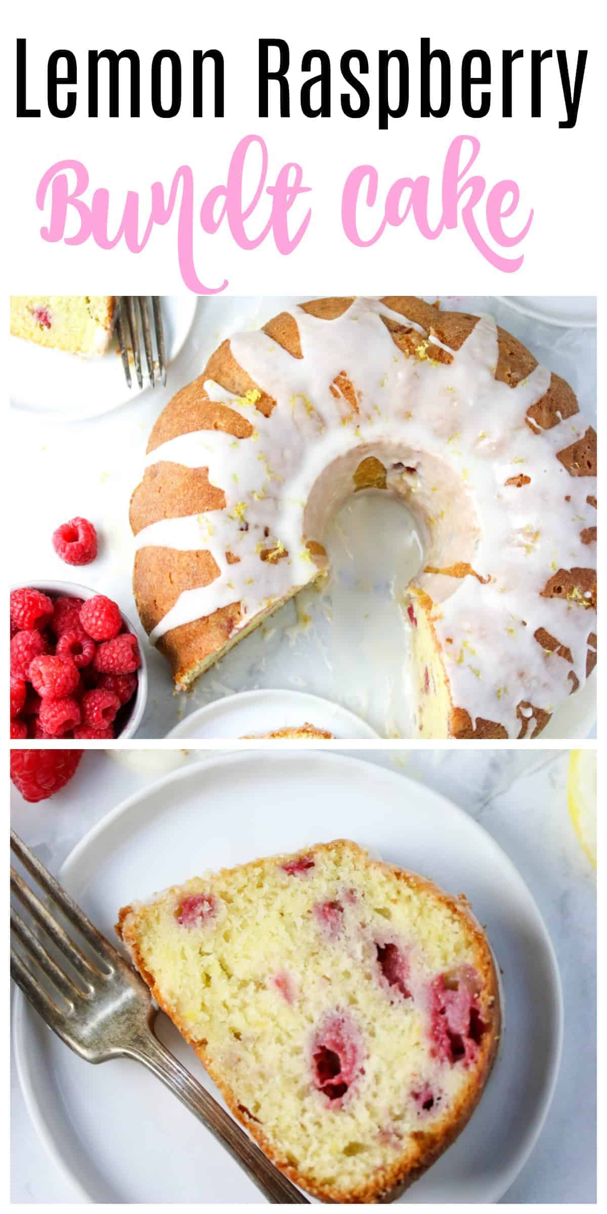 Lemon Raspberry Bundt Cake - Boston Girl Bakes