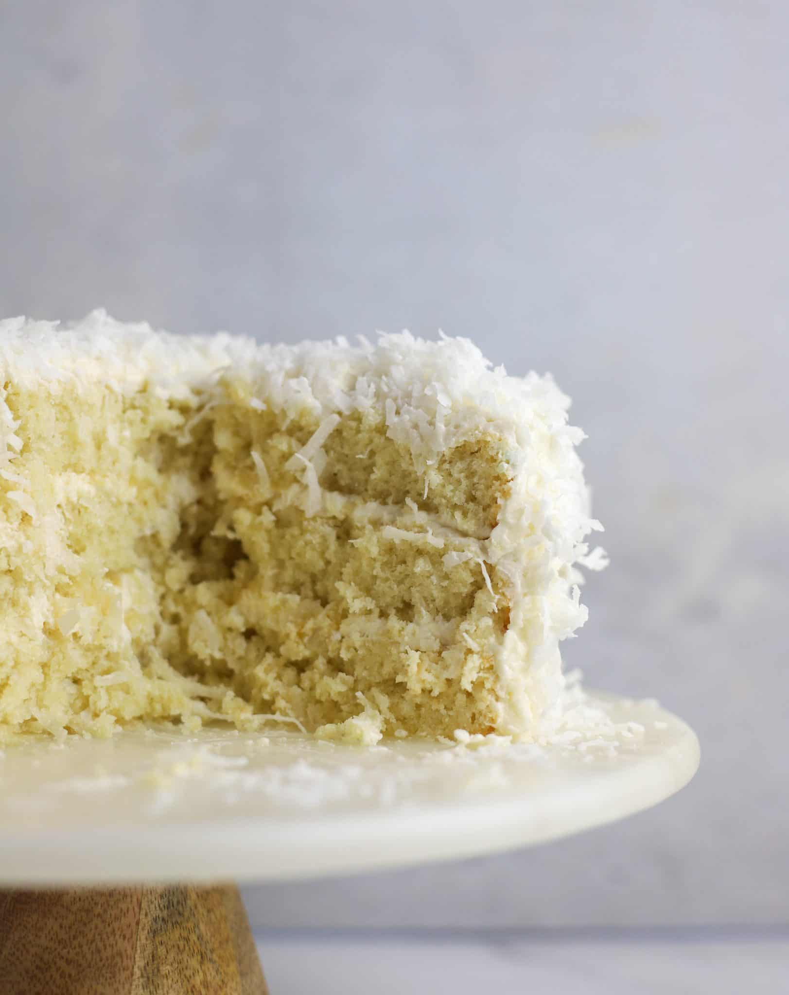 The Best Coconut Cake With Icing Ever! (Easy + Moist)