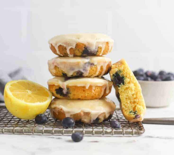 Baked Blueberry Lemon Donuts - Boston Girl Bakes
