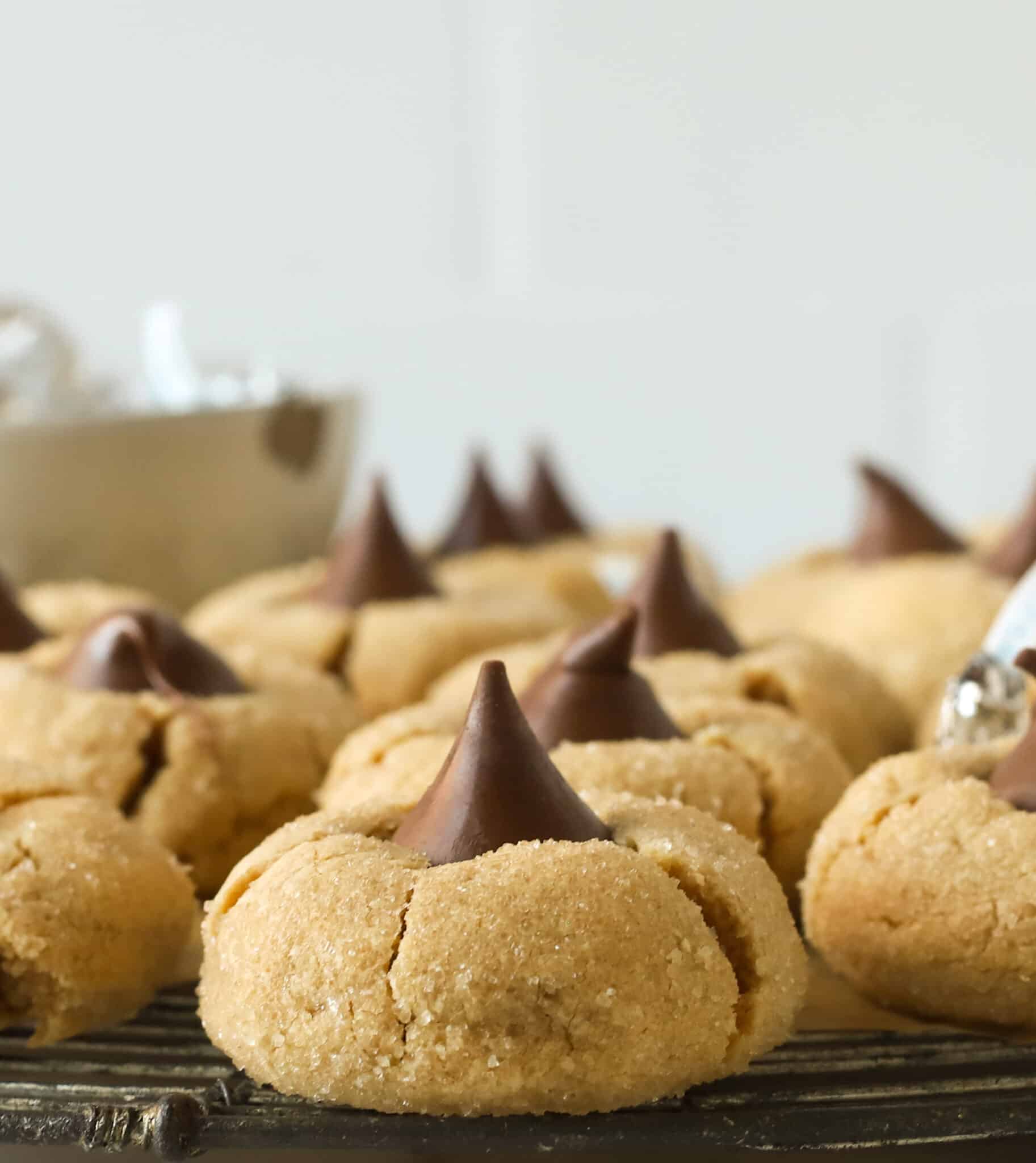 Peanut Butter Chocolate Kiss Cookie Recipe - Boston Girl Bakes