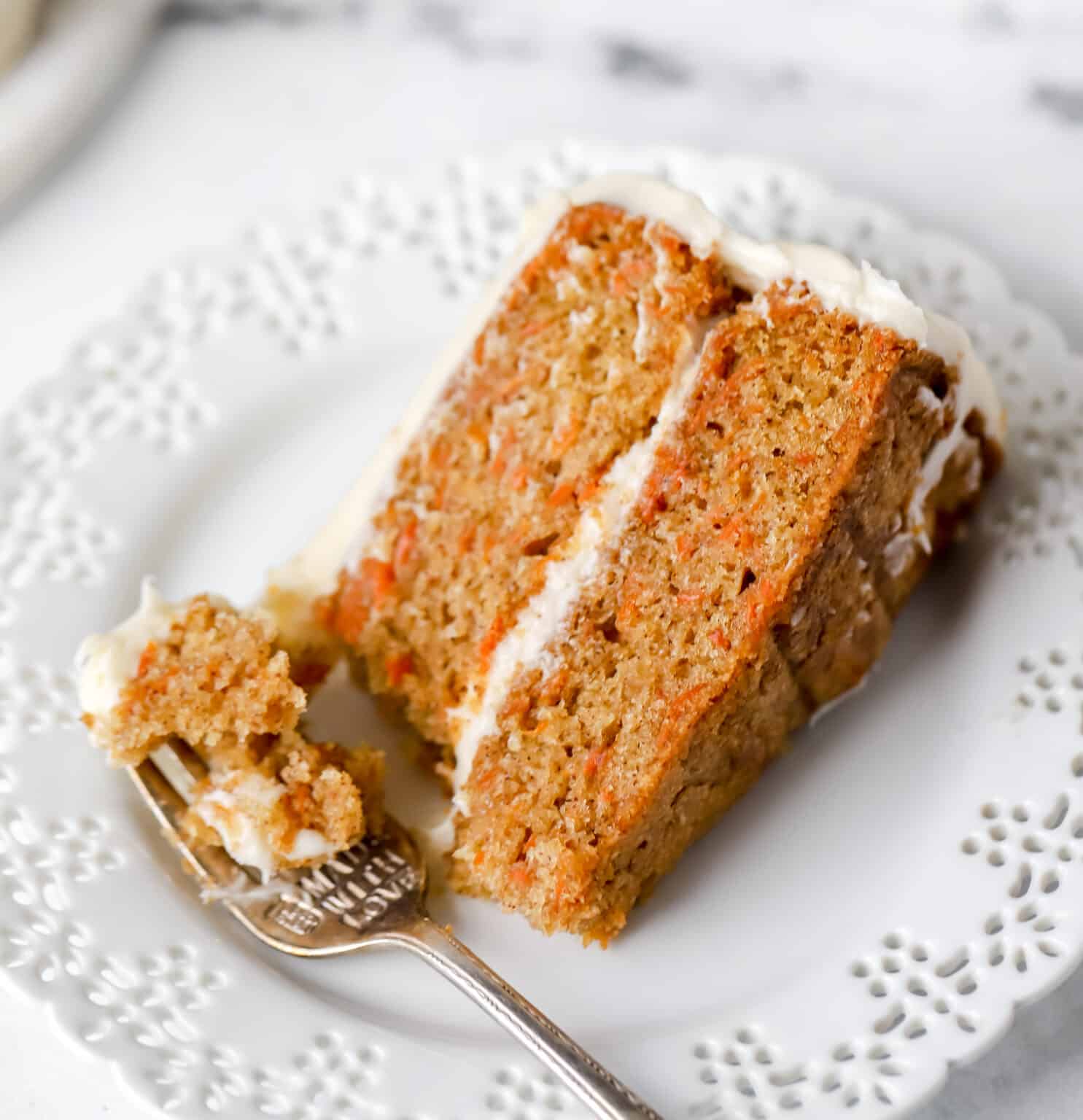 Easy Carrot Layer Cake (No Nuts!) - Boston Girl Bakes