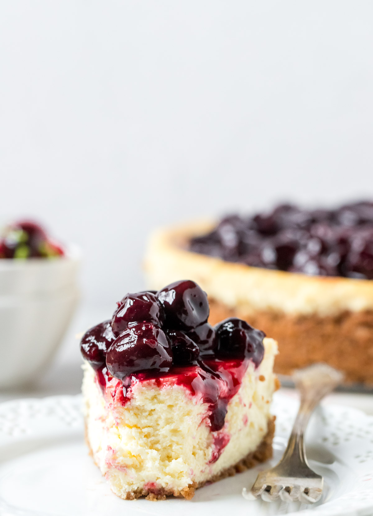 The Best Cherry Cheesecake Recipe - Boston Girl Bakes