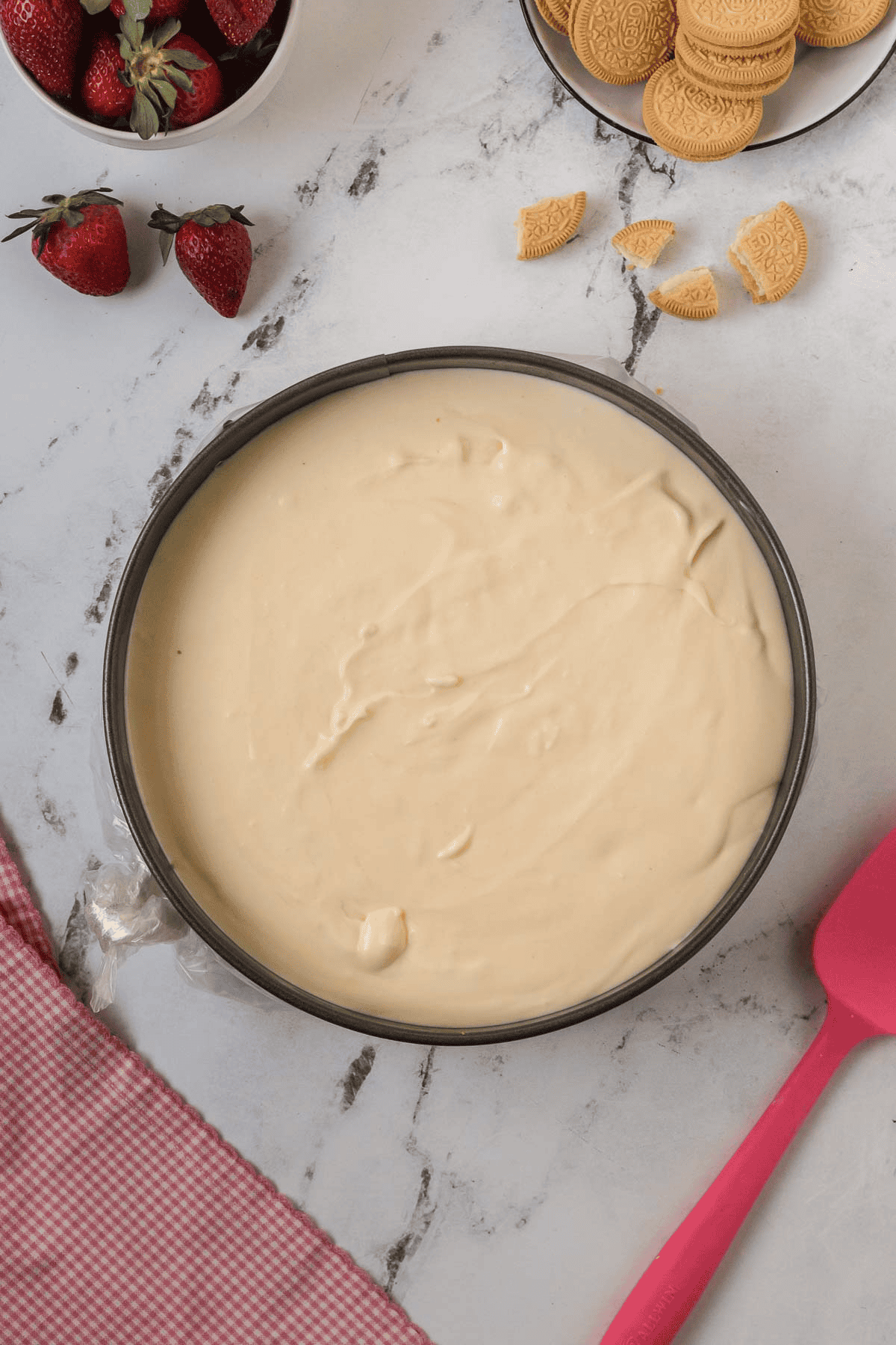 Quick And Easy Strawberry Cheesecake - Boston Girl Bakes