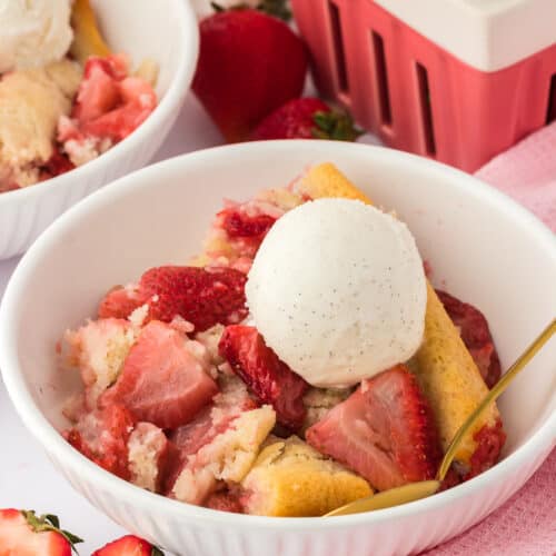 Easy Strawberry Cobbler Recipe - Boston Girl Bakes
