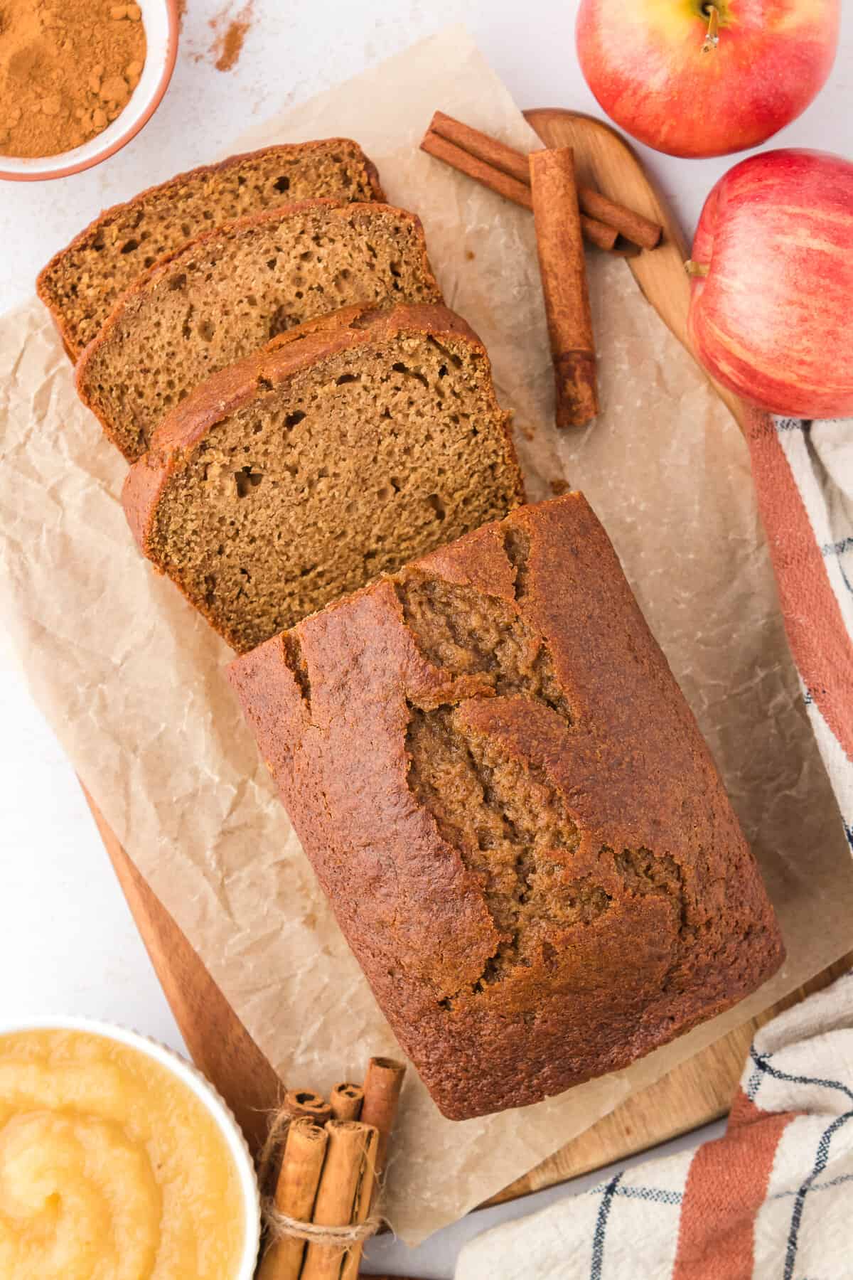 Easy Applesauce Bread Recipe - Boston Girl Bakes