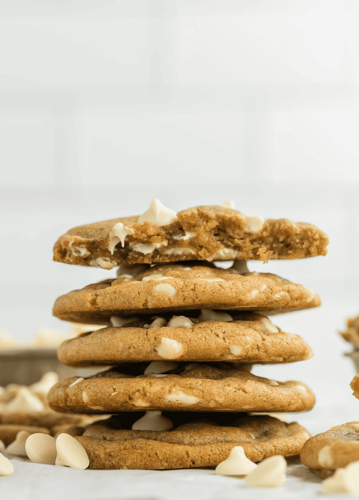 The BEST Biscoff White Chocolate Chip Cookies