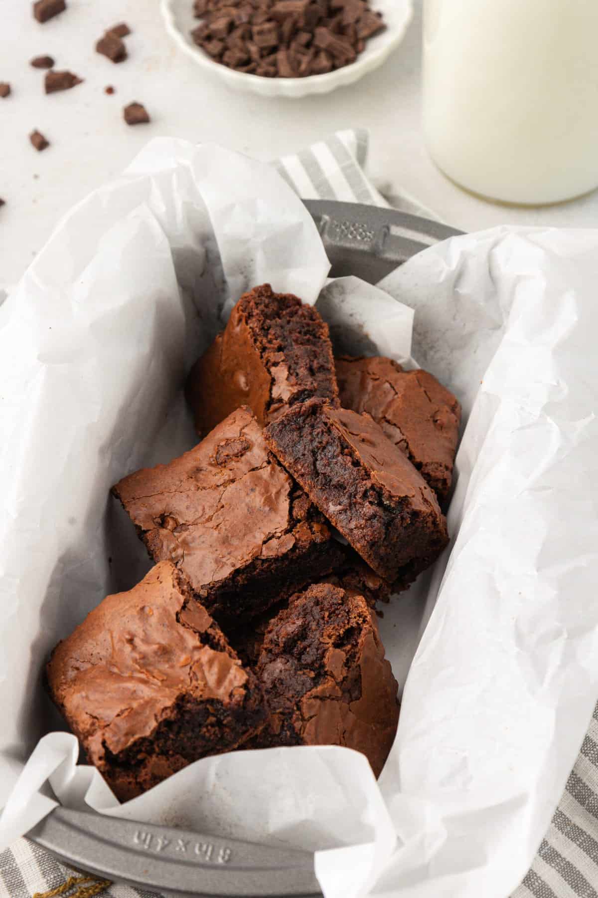 Best Small Batch Brownies (Easy Loaf Pan Recipe)