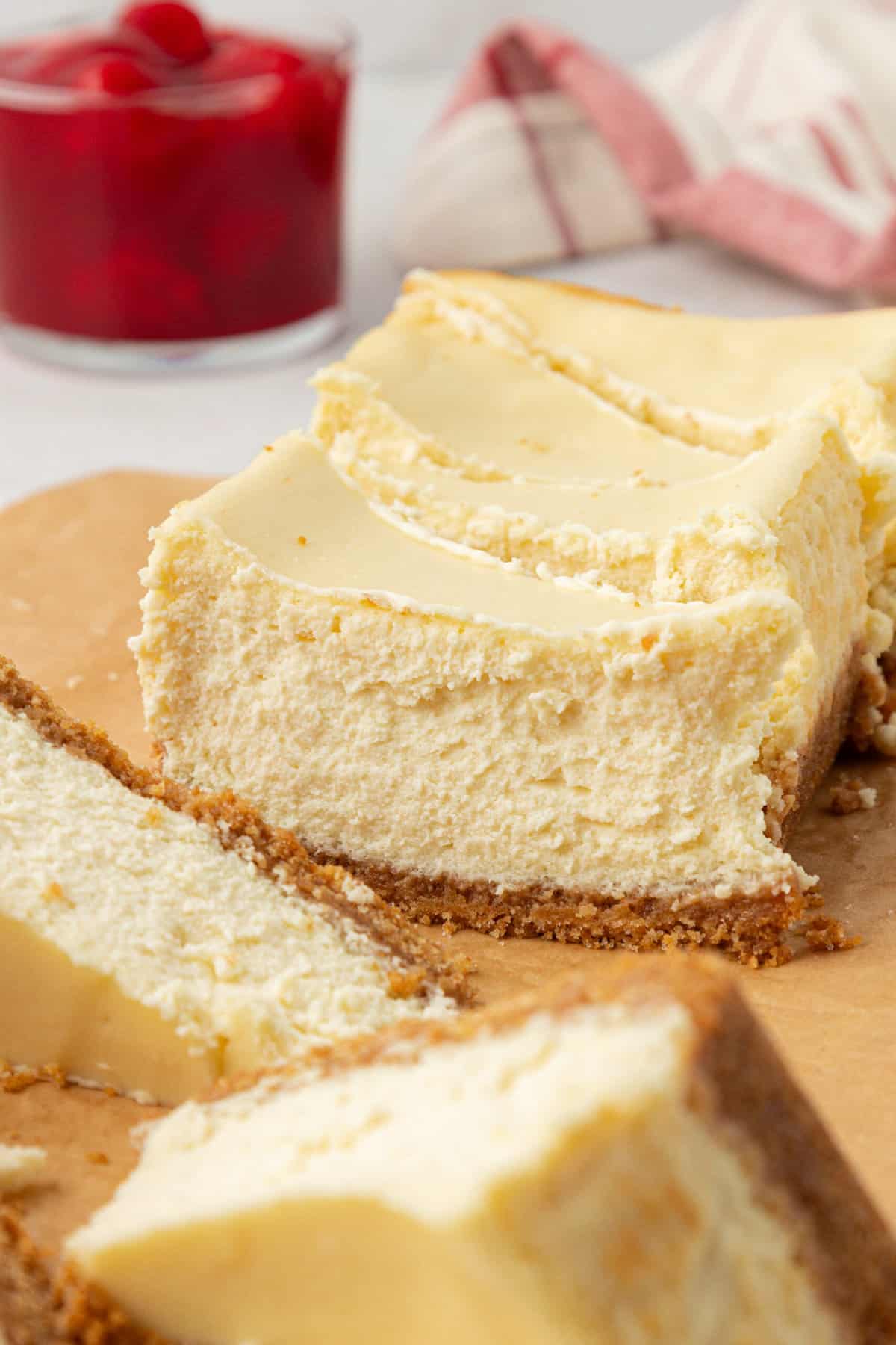 Easy Small Batch Cheesecake (Bakes In A Loaf Pan!)