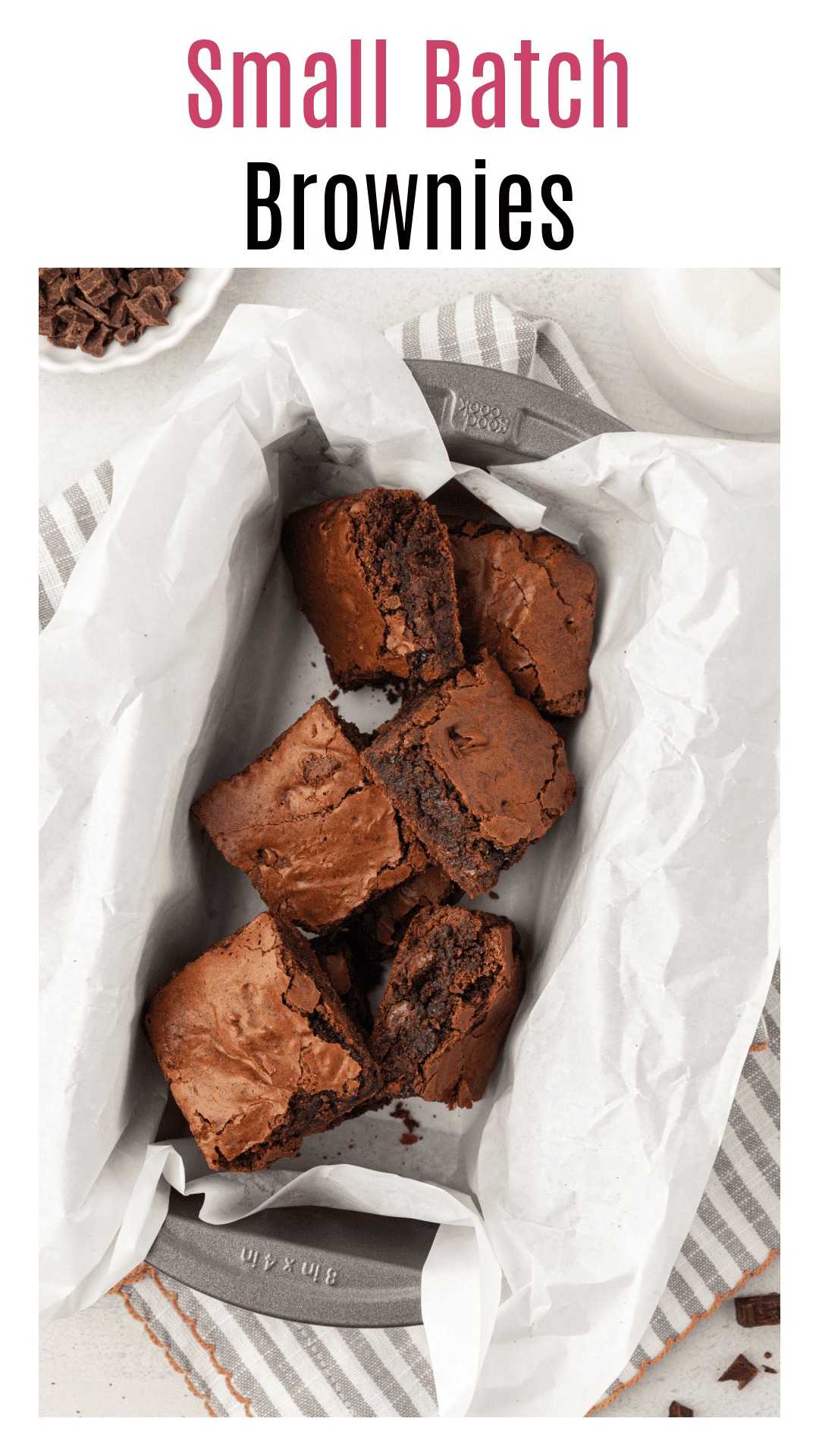 Best Small Batch Brownies (Easy Loaf Pan Recipe)