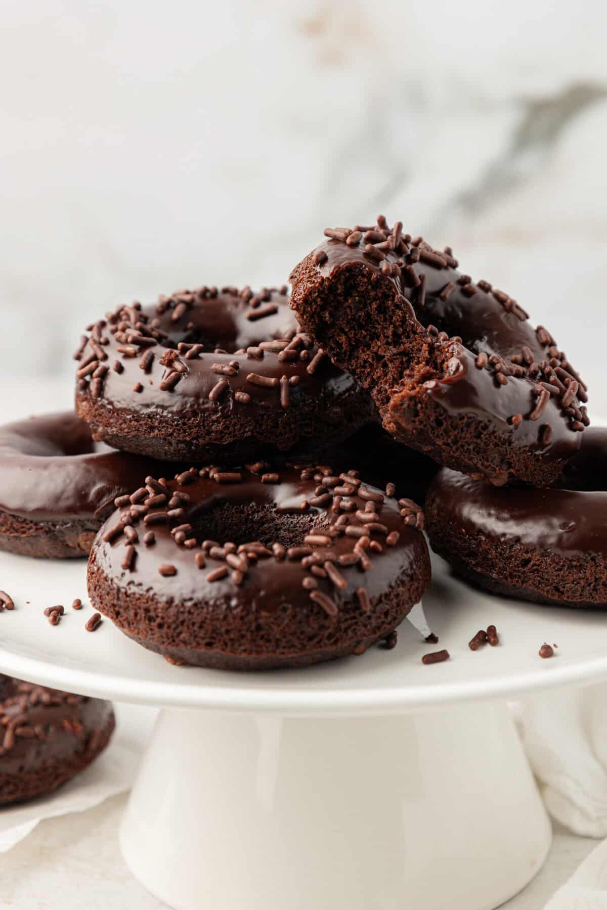 Perfect Baked Chocolate Donuts (+ chocolate glaze!)