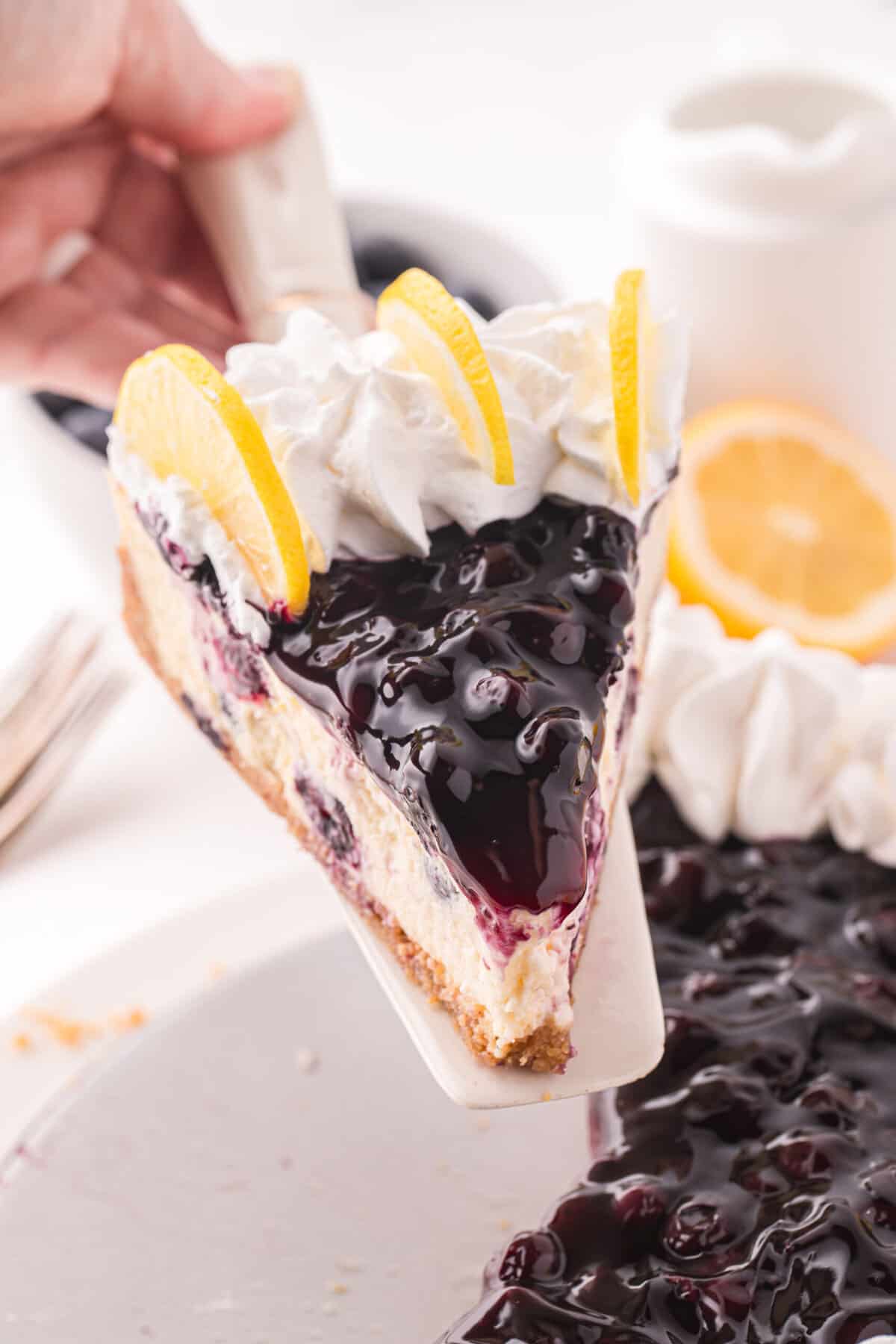 The Best Lemon Blueberry Cheesecake Recipe