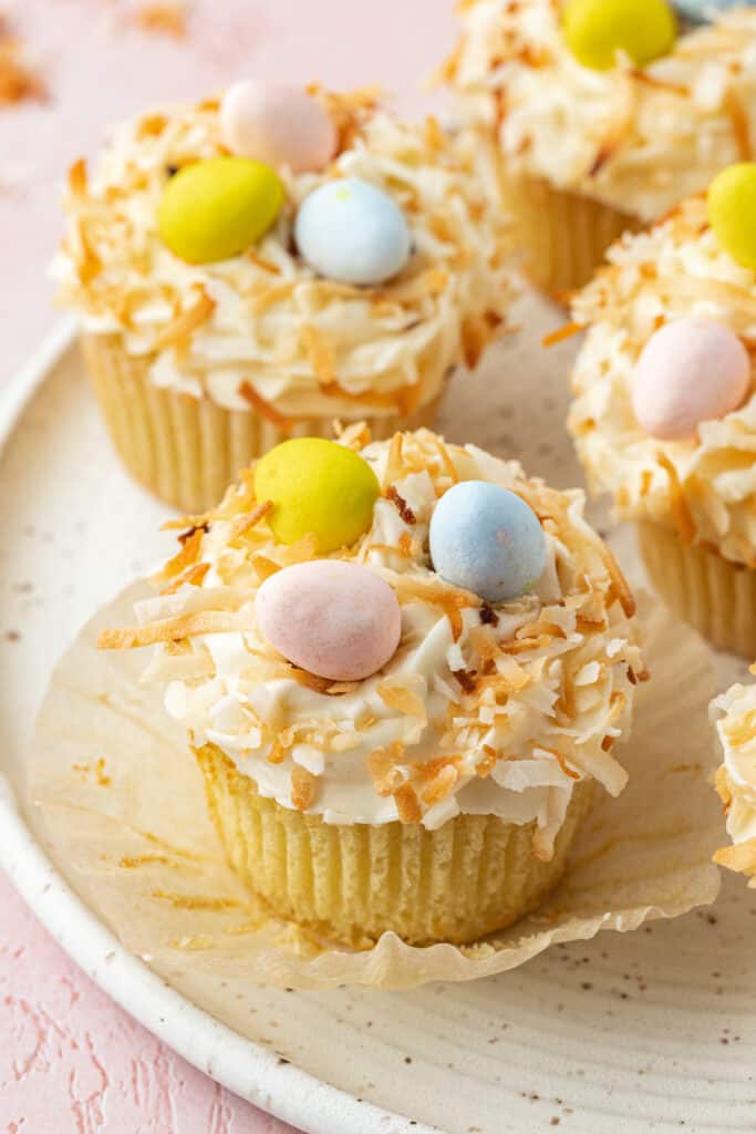 Easy Bird Nest Cupcakes (Fun + Easy Spring Recipe)