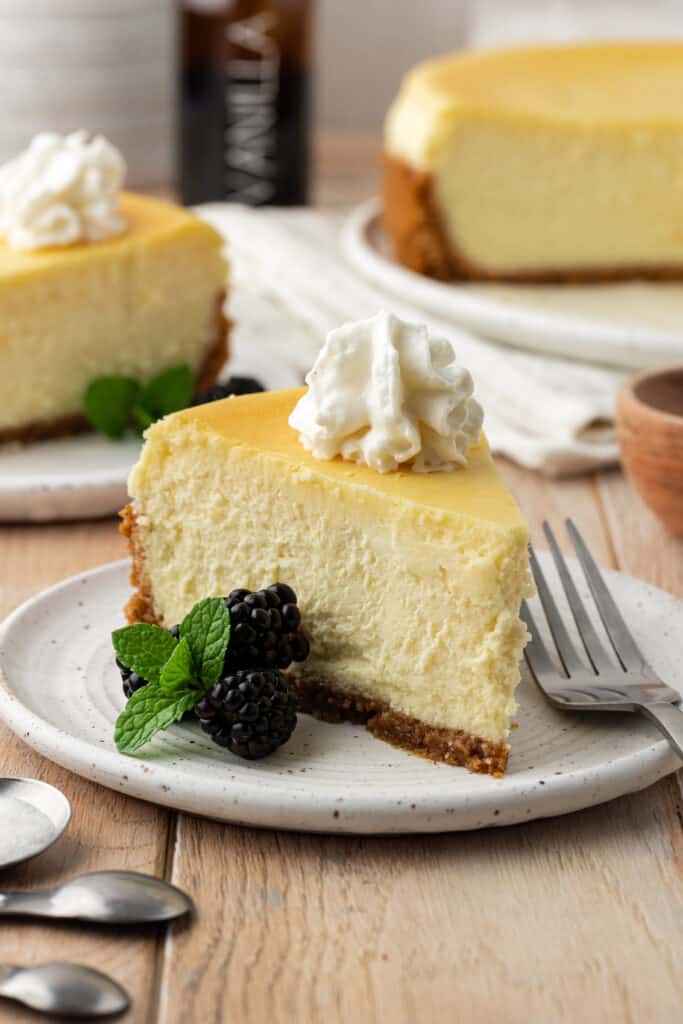 Perfect Vanilla Cheesecake Recipe (New York Style)
