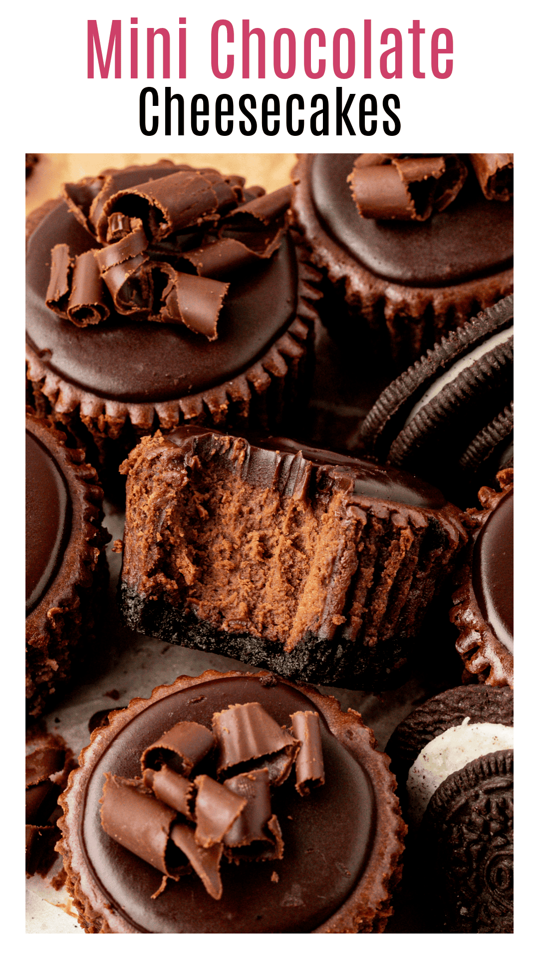 Easy Mini Chocolate Cheesecakes (Made In Muffin Pan!)