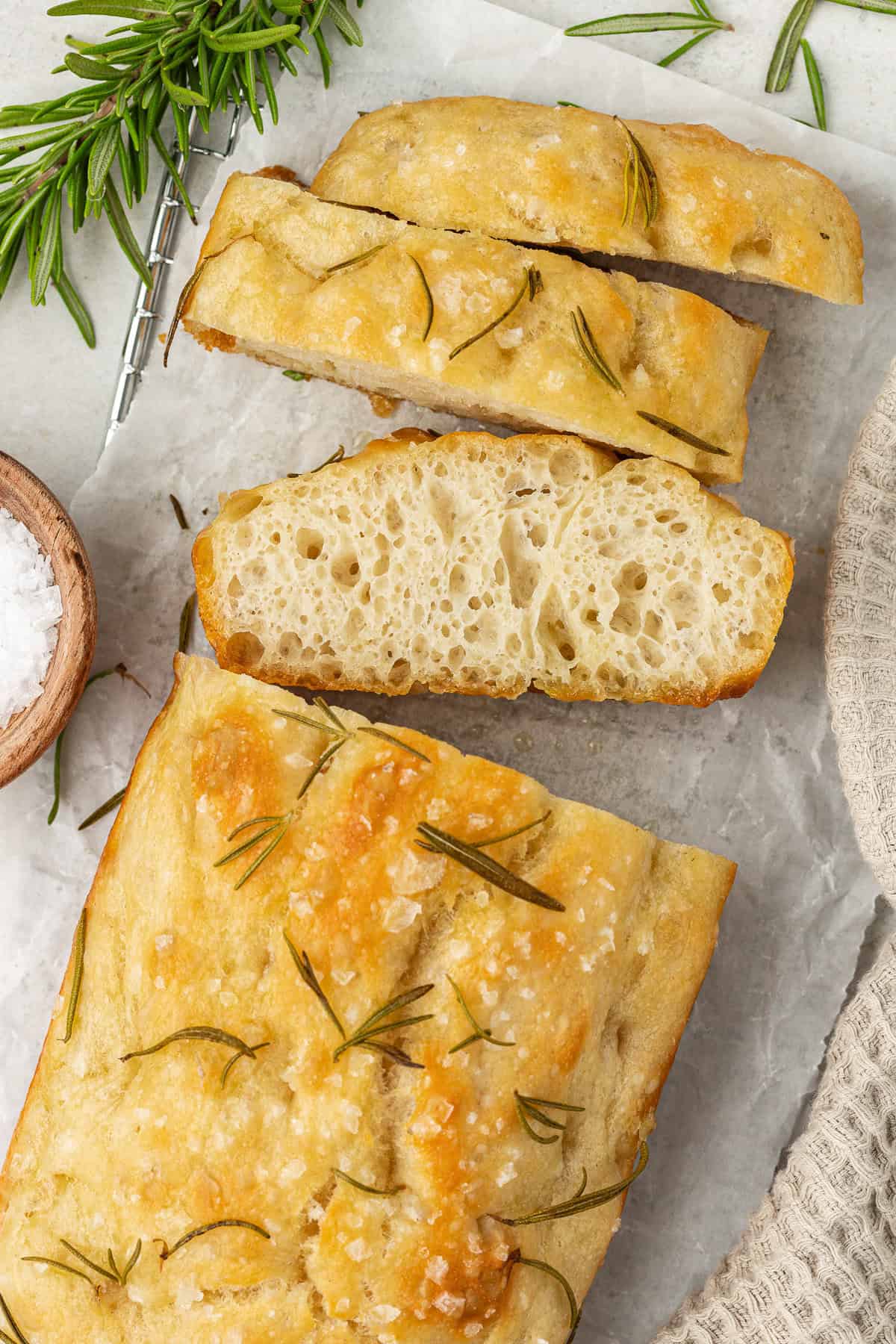 Easy Small Batch Focaccia (No Knead Loaf Pan Recipe!)