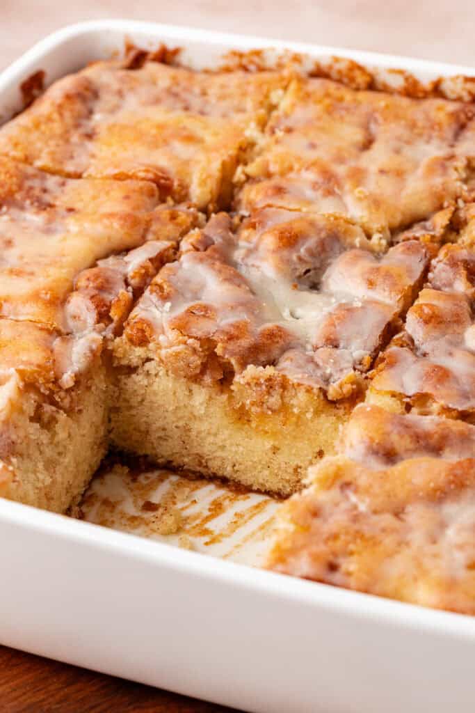 Easy Honey Bun Cake Recipe (No Mix! From Scratch!)