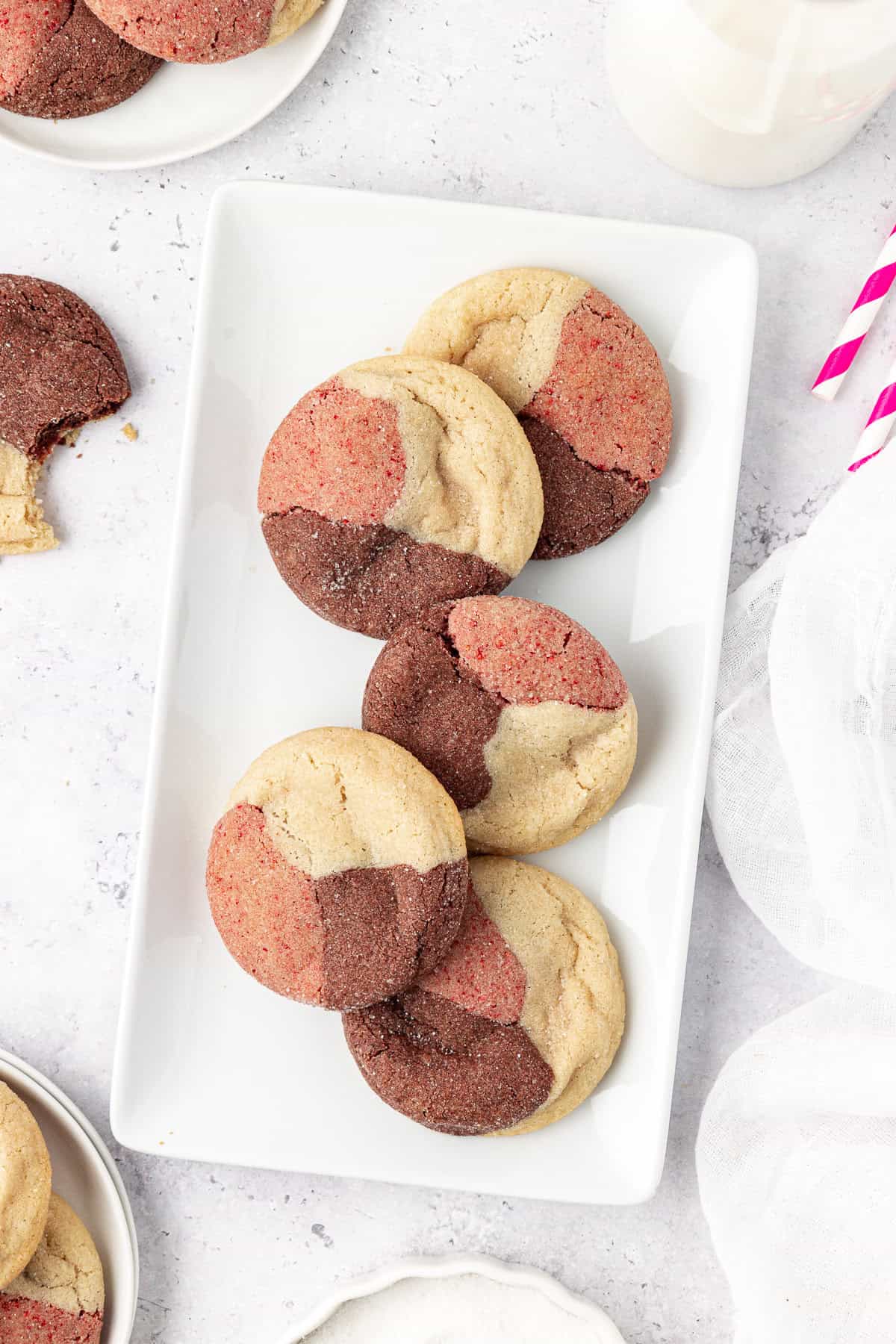 Neapolitan Cookies (Made From One Cookie Dough!)