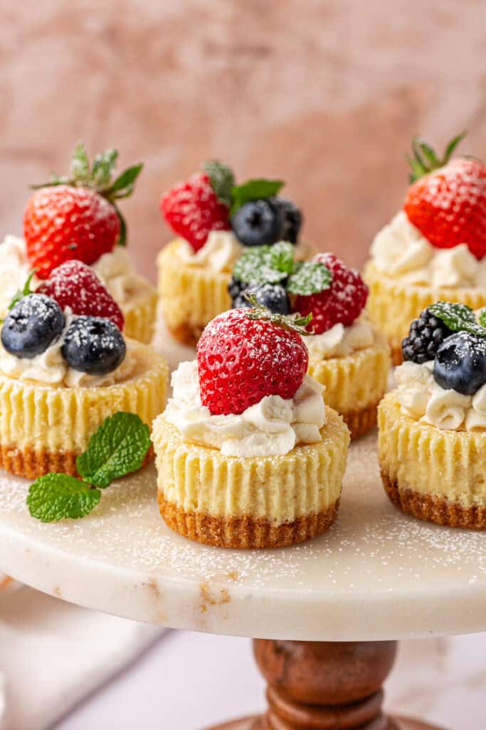 Easy Mini Cheesecake Recipe (New York Style!)