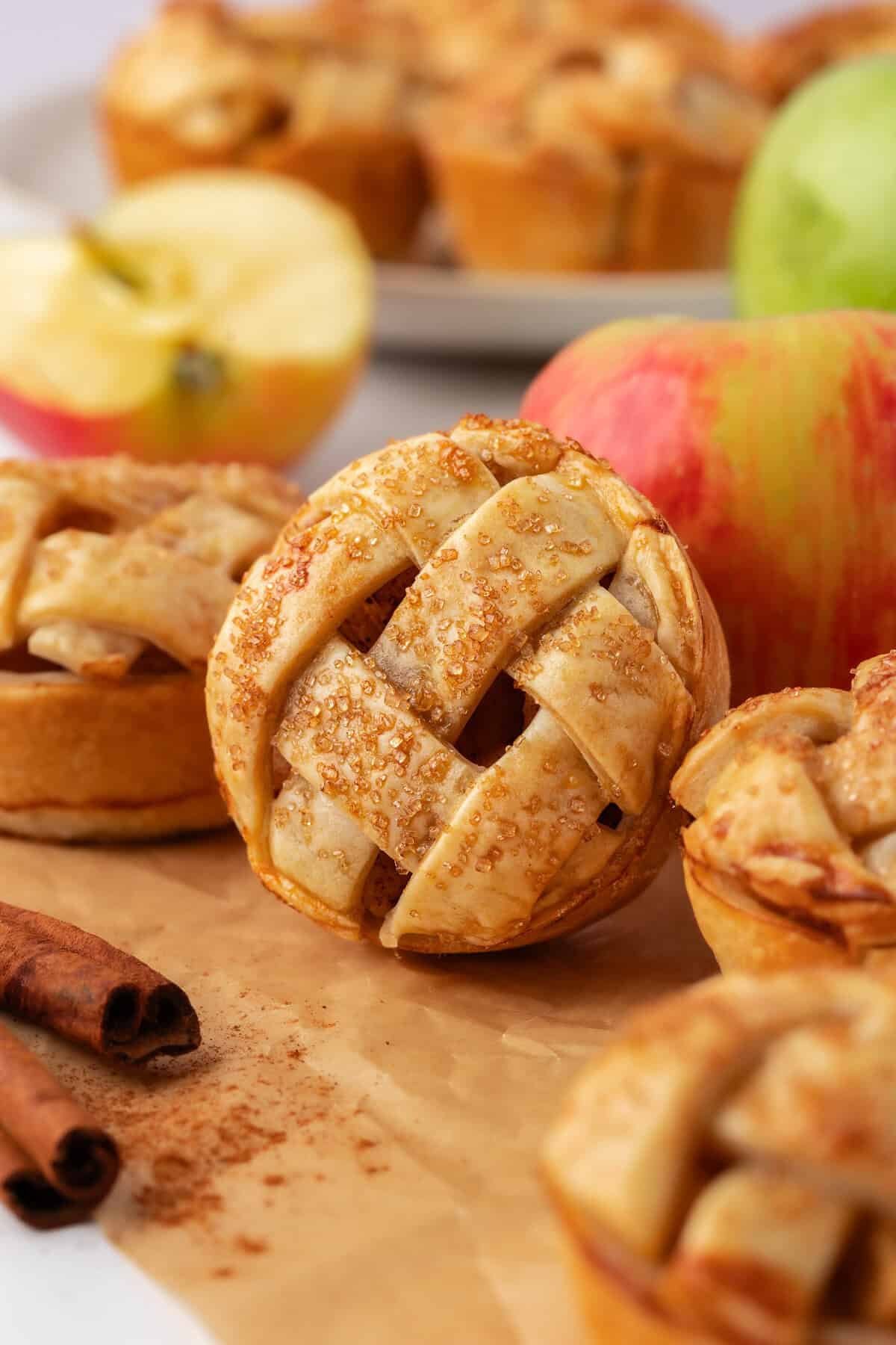 Easy Mini Apple Pies Recipe (Baked In A Muffin Tin!)