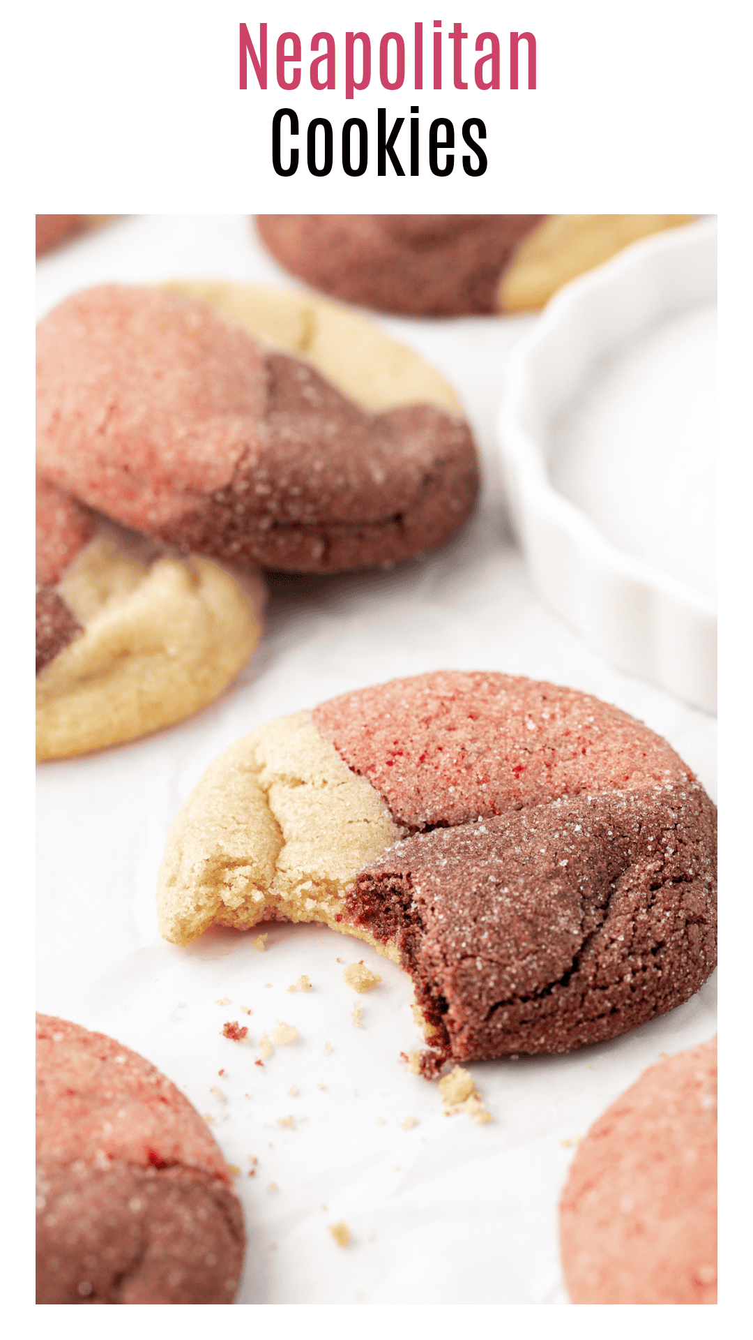 Neapolitan Cookies (Made From One Cookie Dough!)
