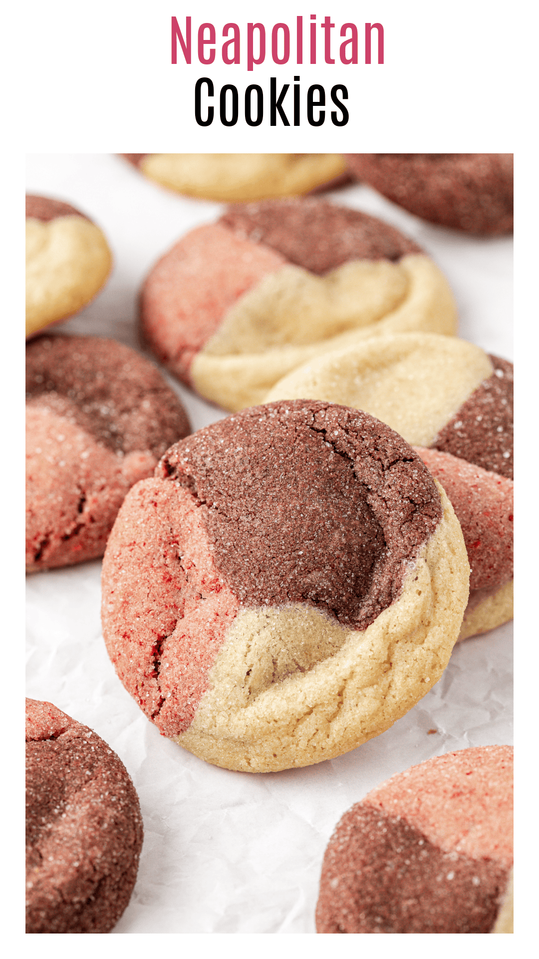 Neapolitan Cookies (Made From One Cookie Dough!)