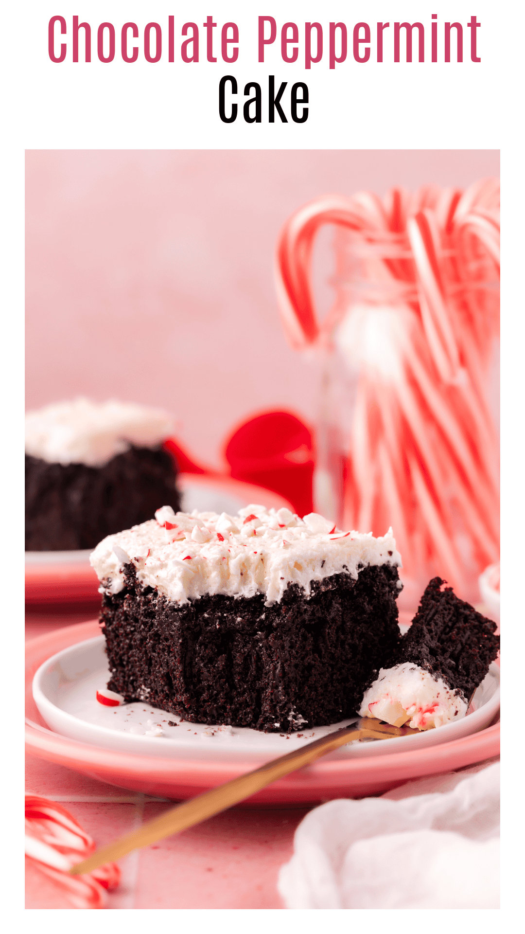 Best Chocolate Peppermint Cake (easy sheet cake!)
