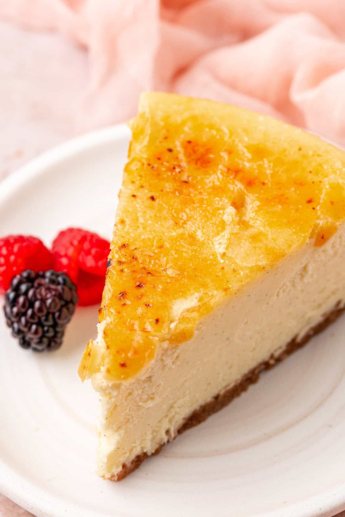 Creme Brulee Cheesecake Recipe (+ Video!))