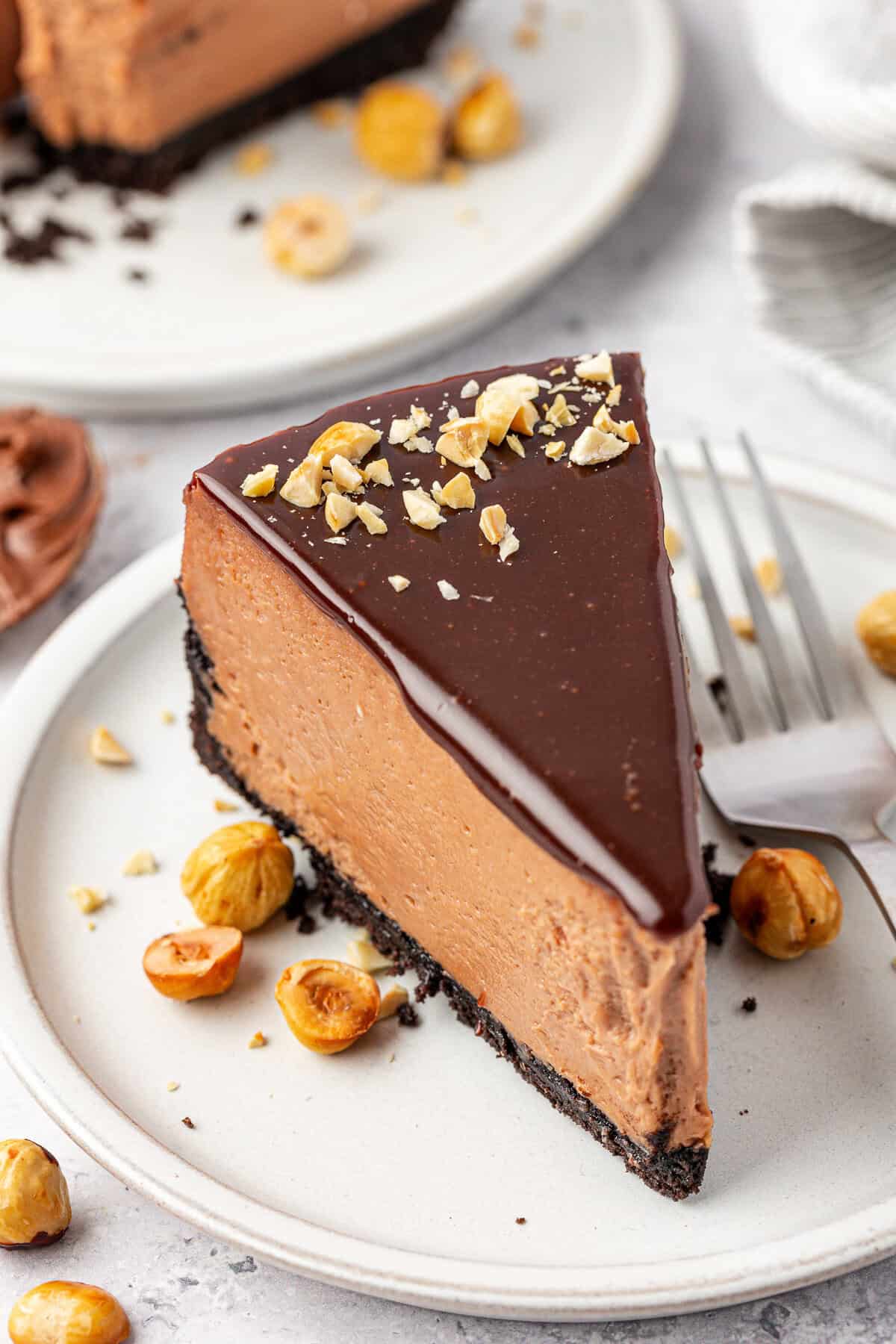 Best Nutella Cheesecake Recipe (with Nutella ganache)