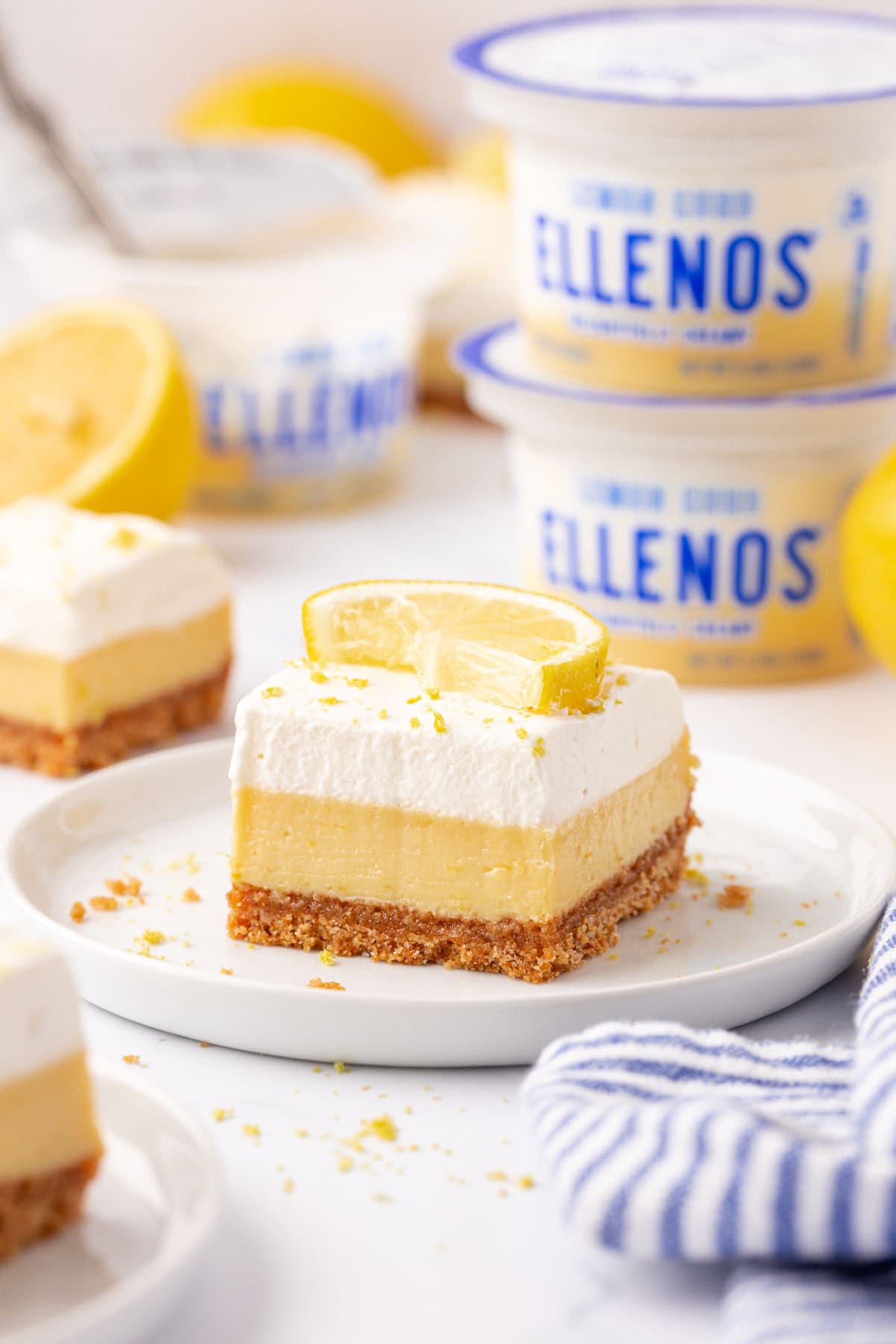 Lemon Pie Bars Recipe (with graham cracker crust)