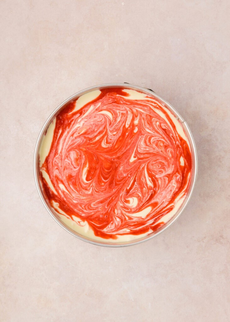 Strawberry Swirl Cheesecake Recipe (New York-Style!)