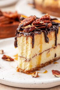 Homemade Caramel Turtle Cheesecake Recipe