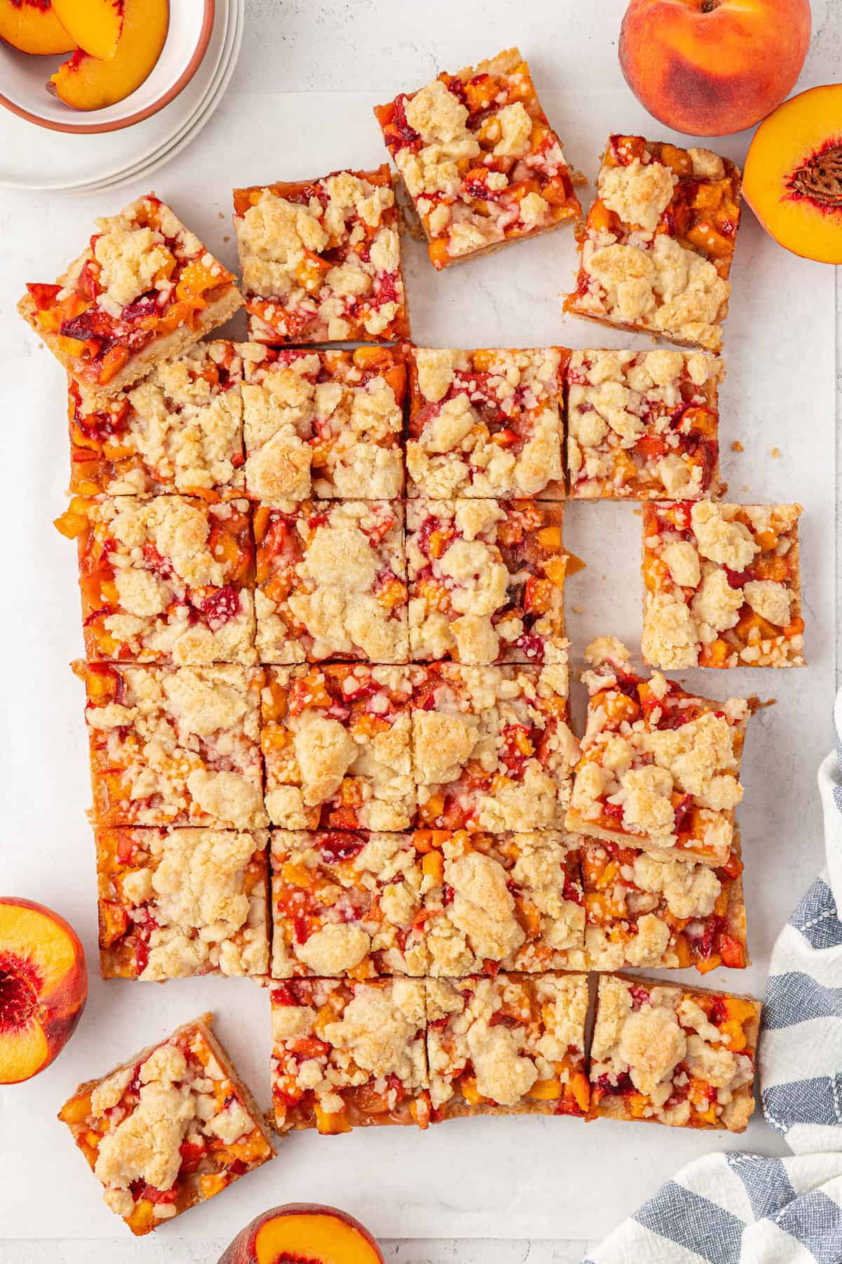 Easy Homemade Peach Bars Recipe