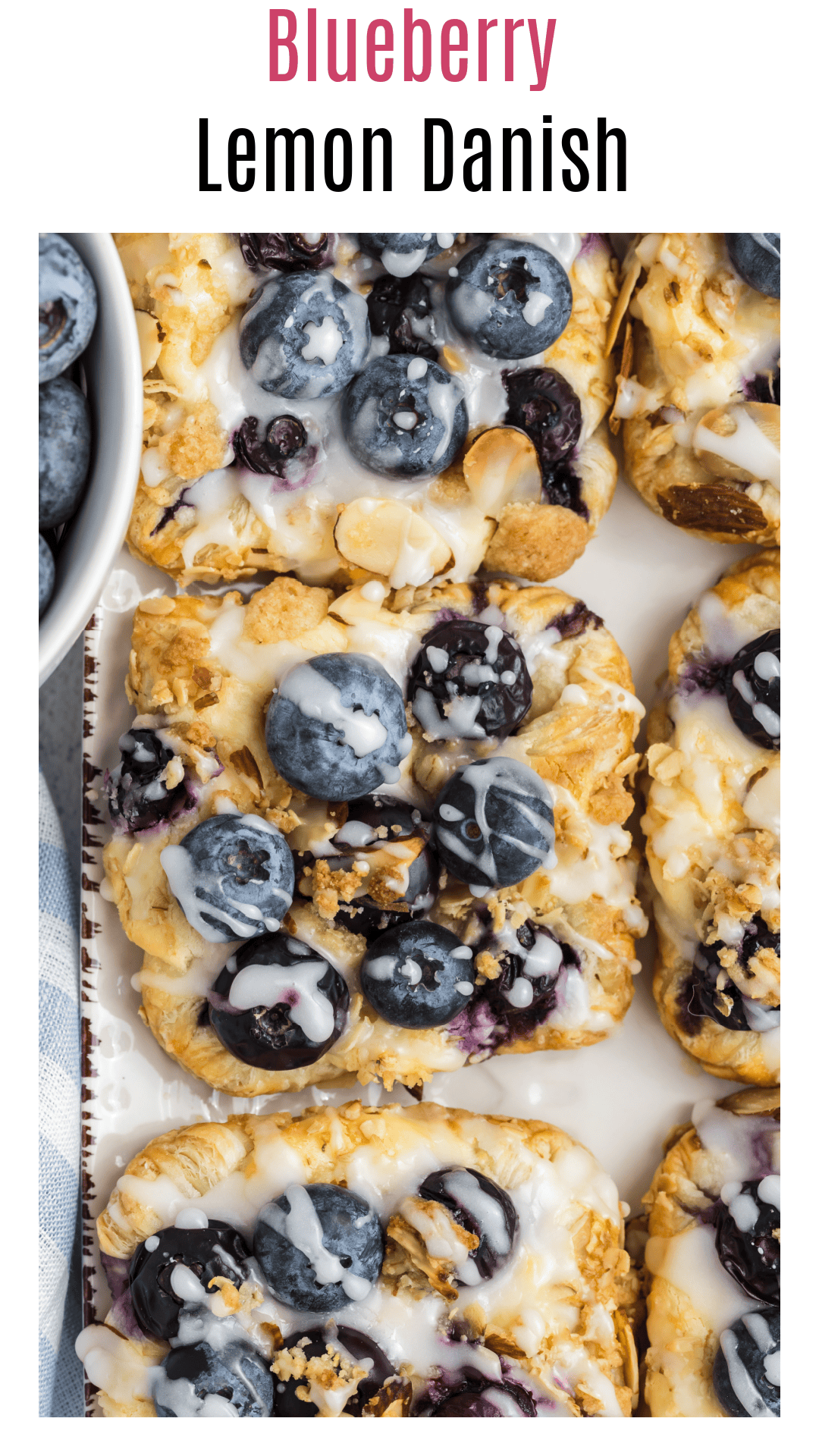 Blueberry Lemon Puff Pastry Danish – Easy Holiday Brunch Recipe